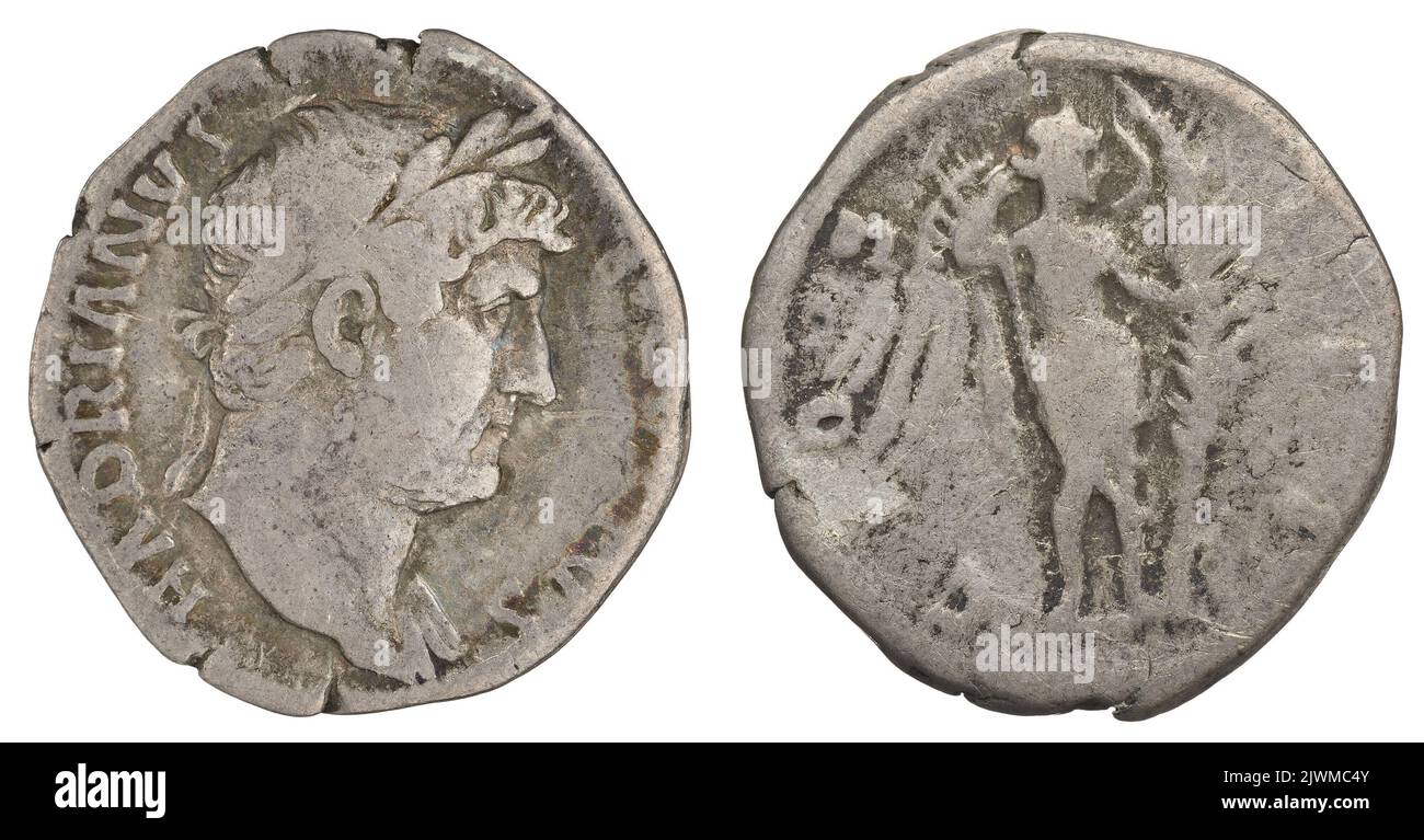 denarius. Hadrian (Roman emperor; 117-138), emperor Stock Photo - Alamy