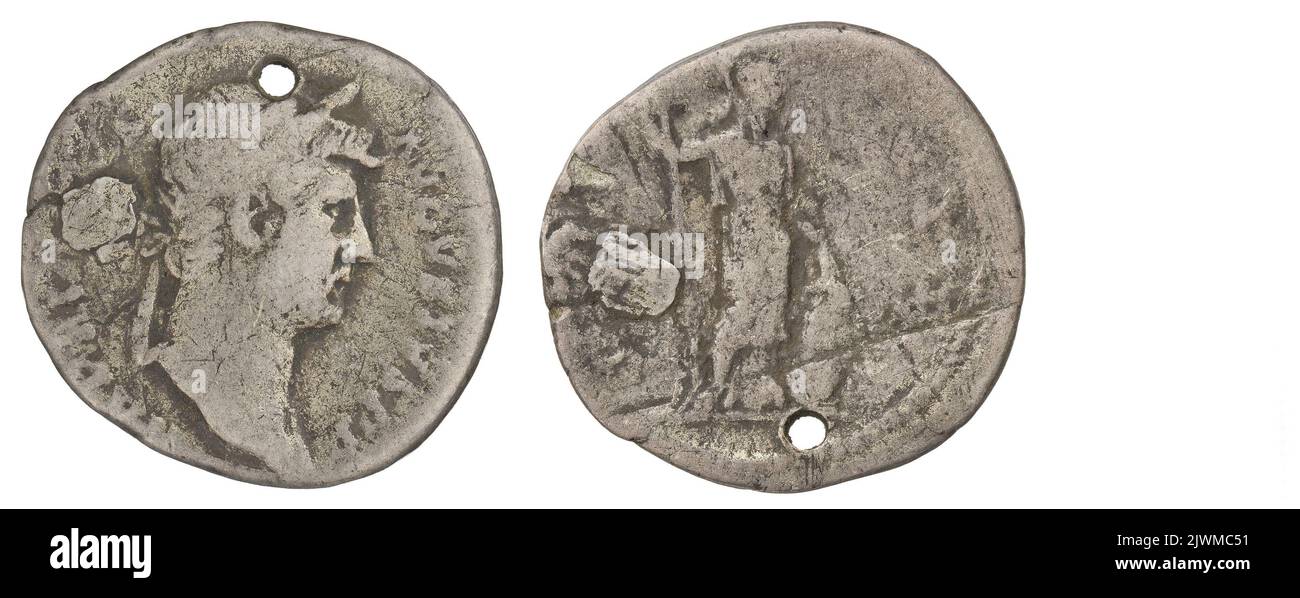 denarius. Hadrian (Roman emperor; 117-138), emperor Stock Photo - Alamy