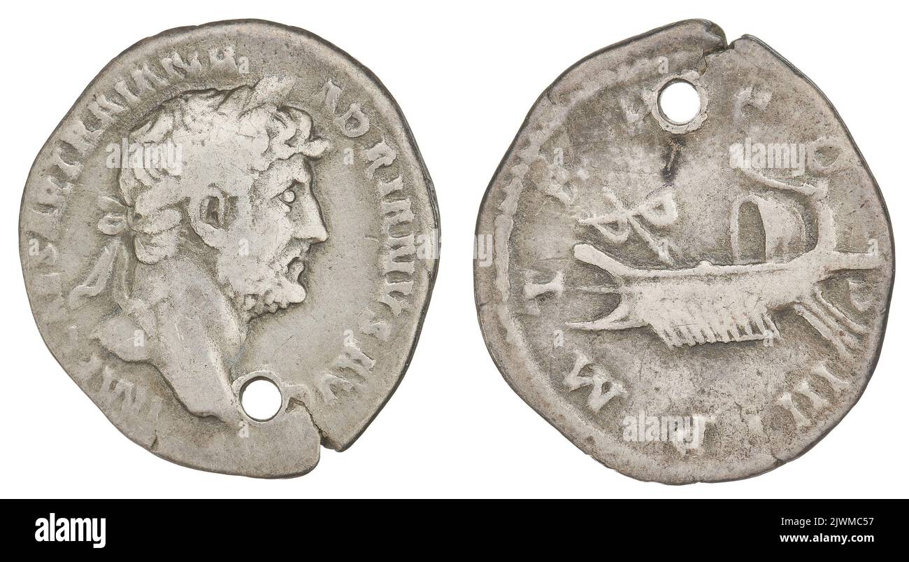 denarius. Hadrian (Roman emperor; 117-138), emperor Stock Photo - Alamy