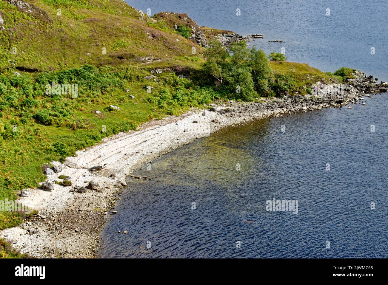 LOCH MORAR LOCHABER SCOTLAND LATE SUMMER ON THE TRAIL A REMOTE ROCKY ...