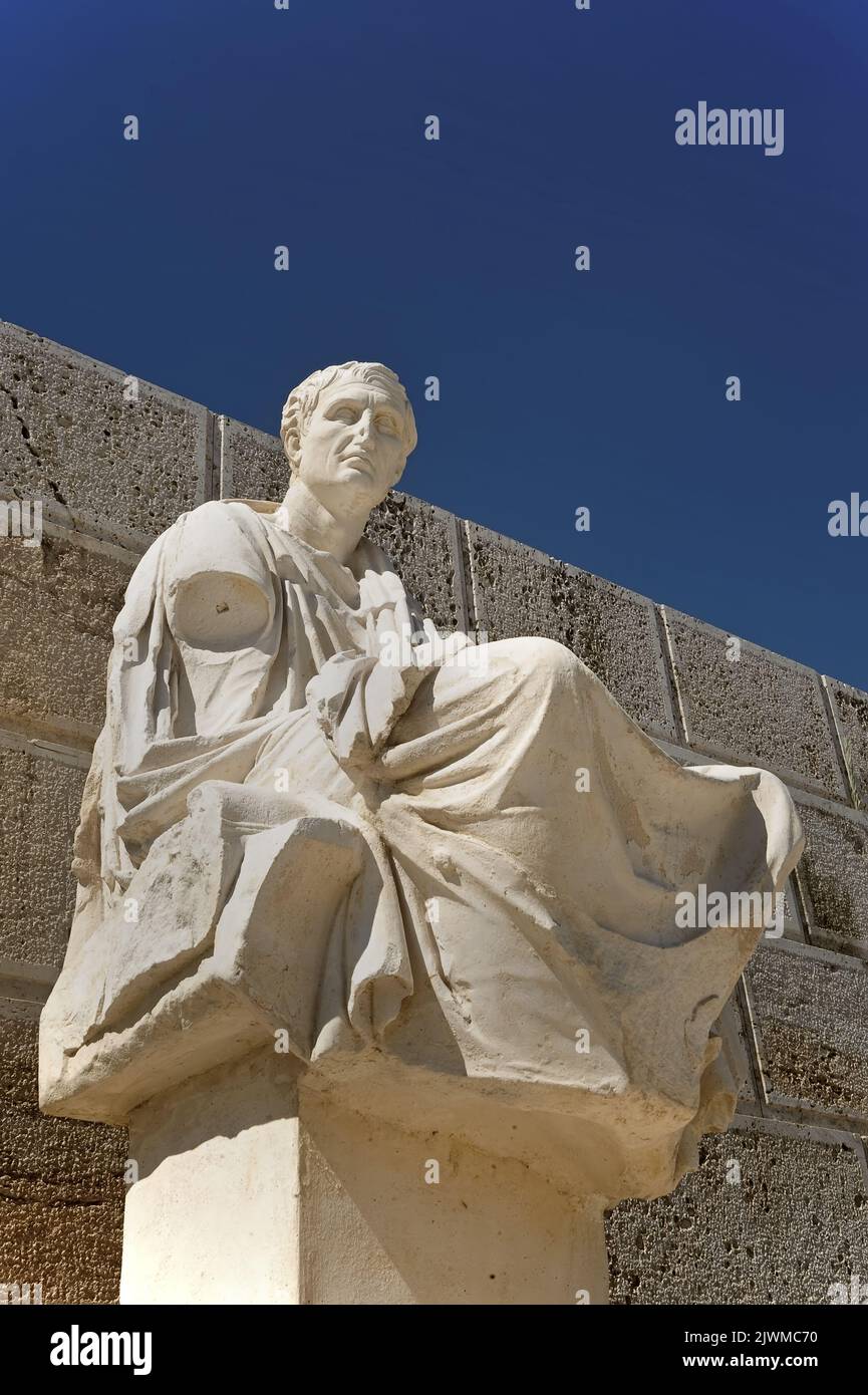 Statue of Menander, Theater of Dionysus, Acropolis, Athens, Greece ...