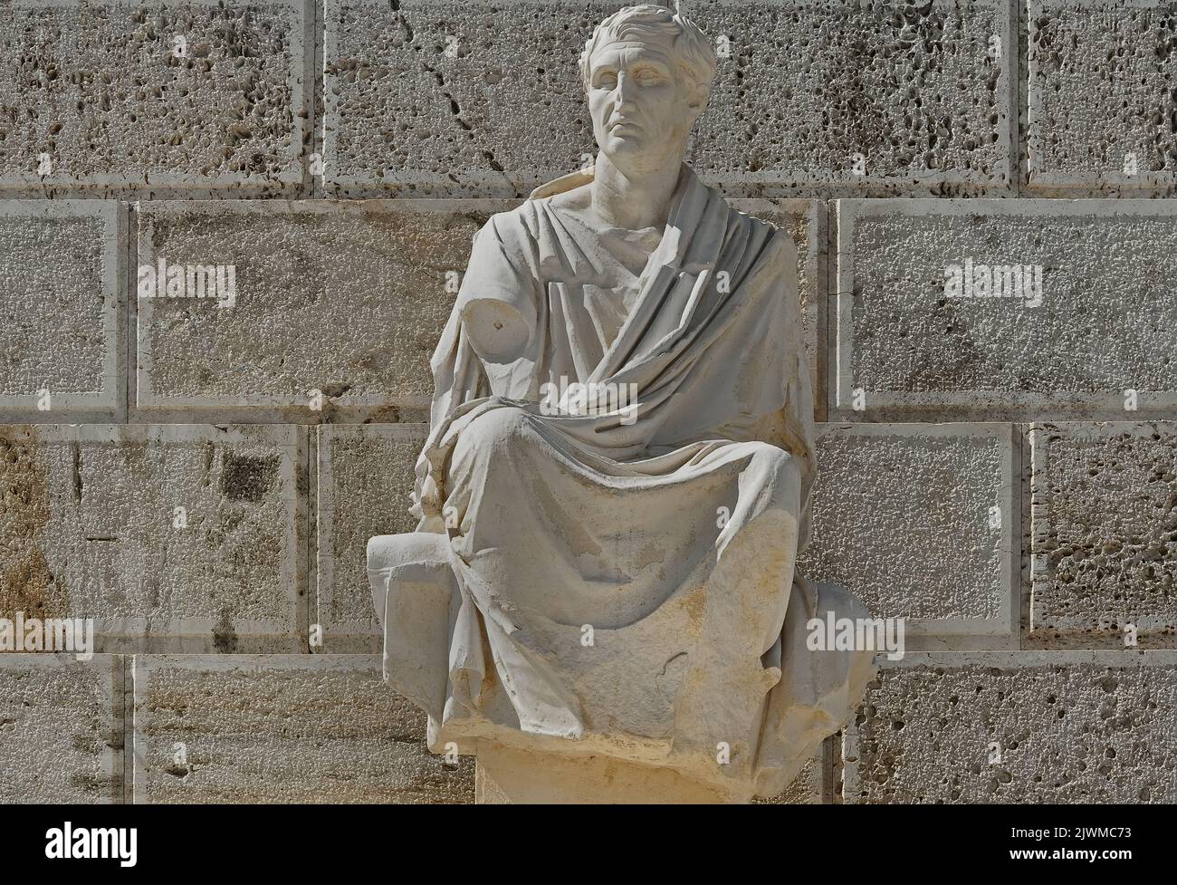 The statue of Menander, the Athenian playwright at new comedy ...