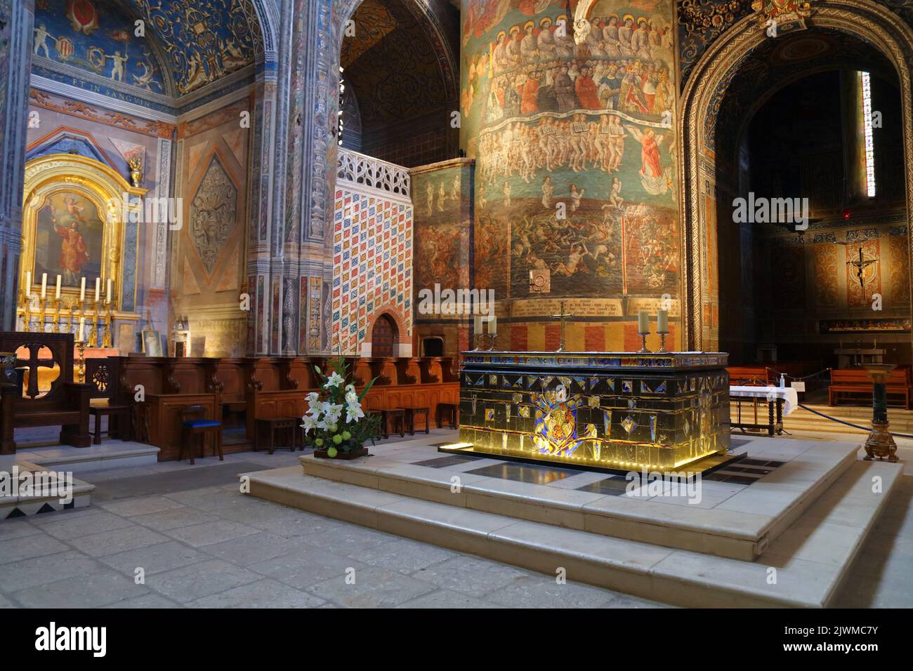 ALBI, FRANCE - SEPTEMBER 29, 2021: Altar of Albi Cathedral in France ...