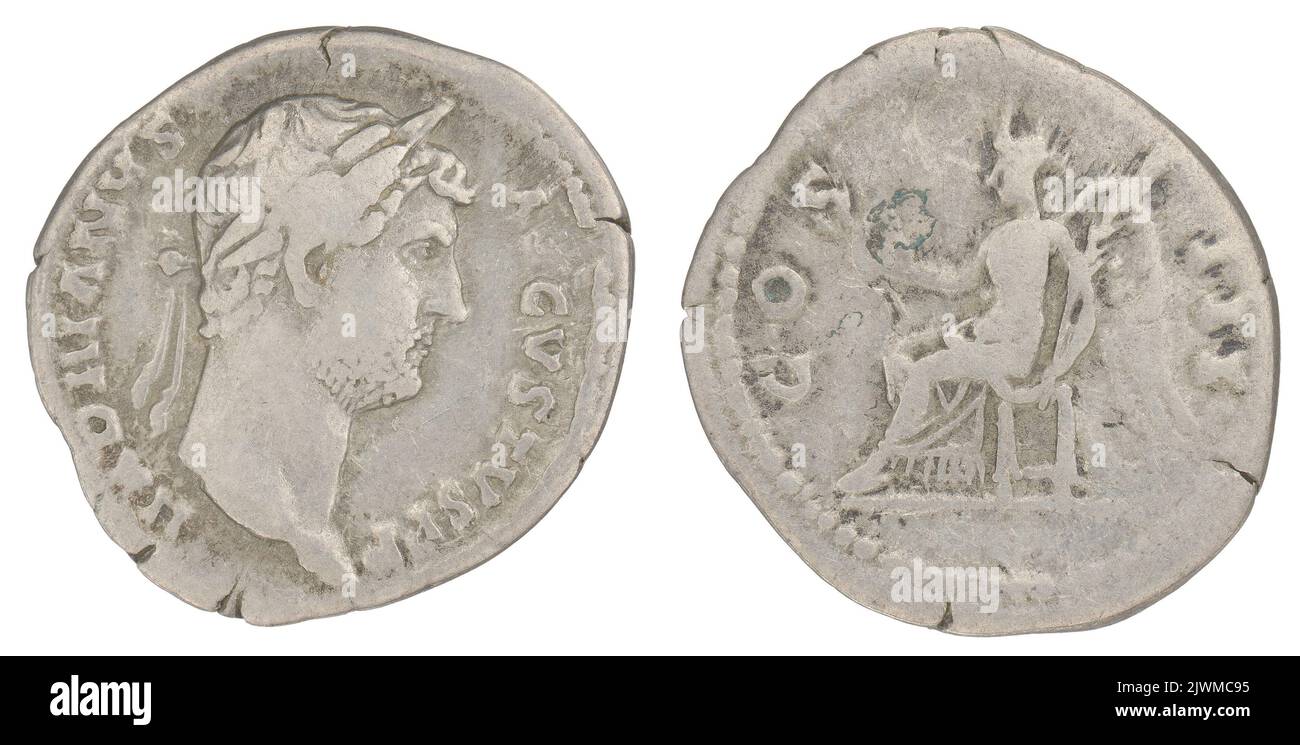 denarius. Hadrian (Roman emperor; 117-138), emperor Stock Photo - Alamy