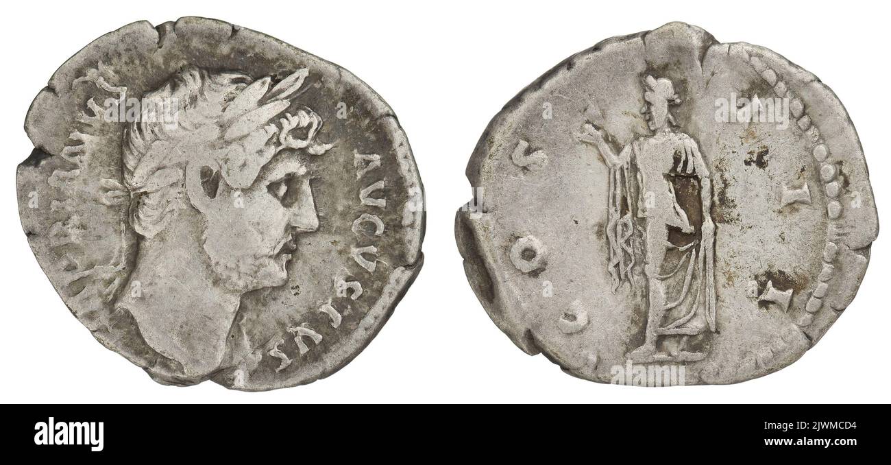 denarius. Hadrian (Roman emperor; 117-138), emperor Stock Photo - Alamy