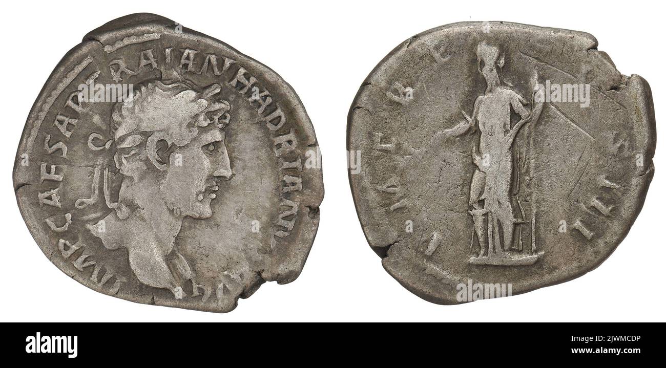 denarius. Hadrian (Roman emperor; 117-138), emperor Stock Photo - Alamy