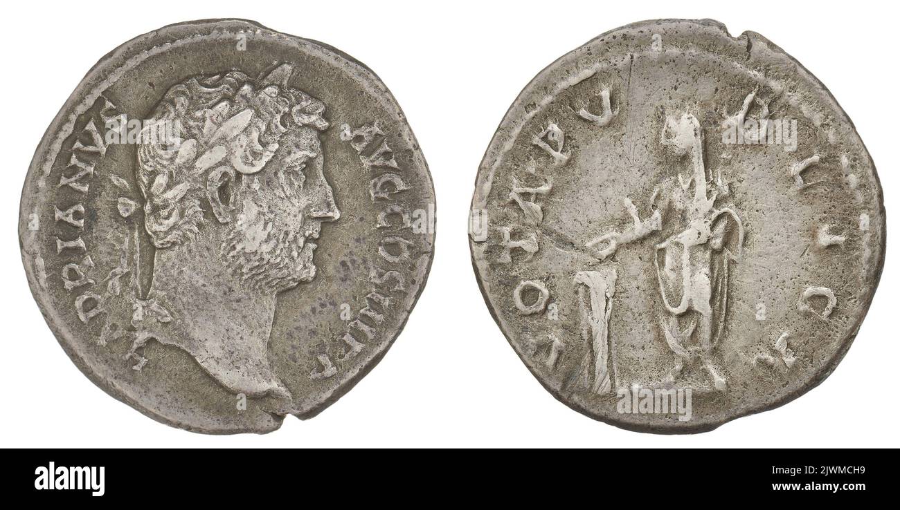 denarius. Hadrian (Roman emperor; 117-138), emperor Stock Photo - Alamy