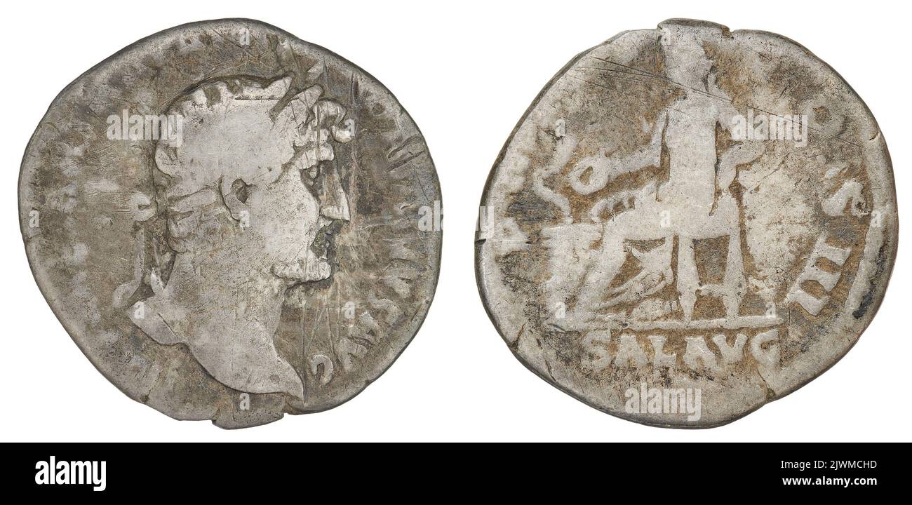 denarius. Hadrian (Roman emperor; 117-138), emperor Stock Photo - Alamy