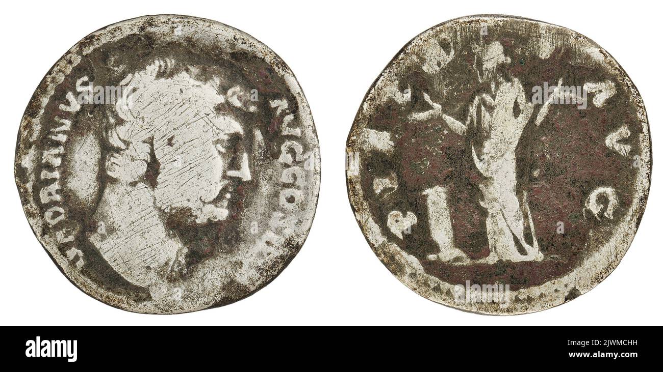 denarius. Hadrian (Roman emperor; 117-138), emperor Stock Photo - Alamy