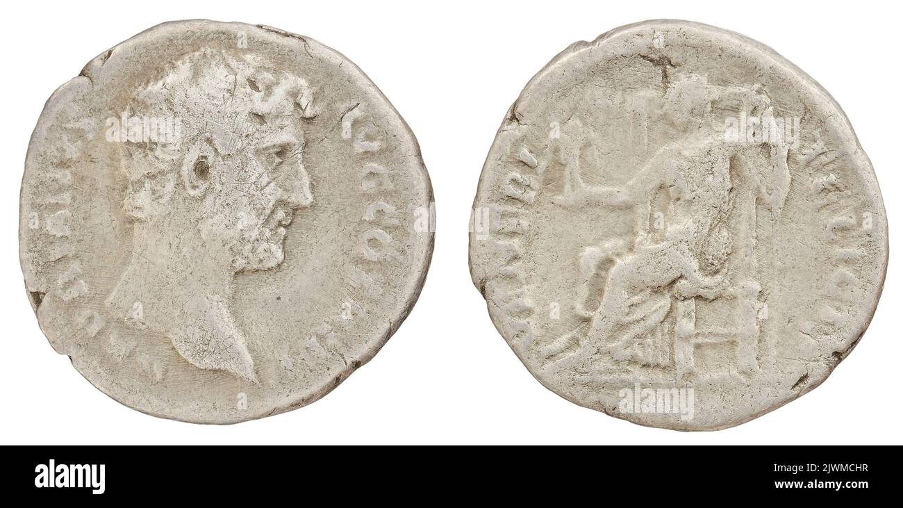 denarius. Hadrian (Roman emperor; 117-138), emperor Stock Photo - Alamy