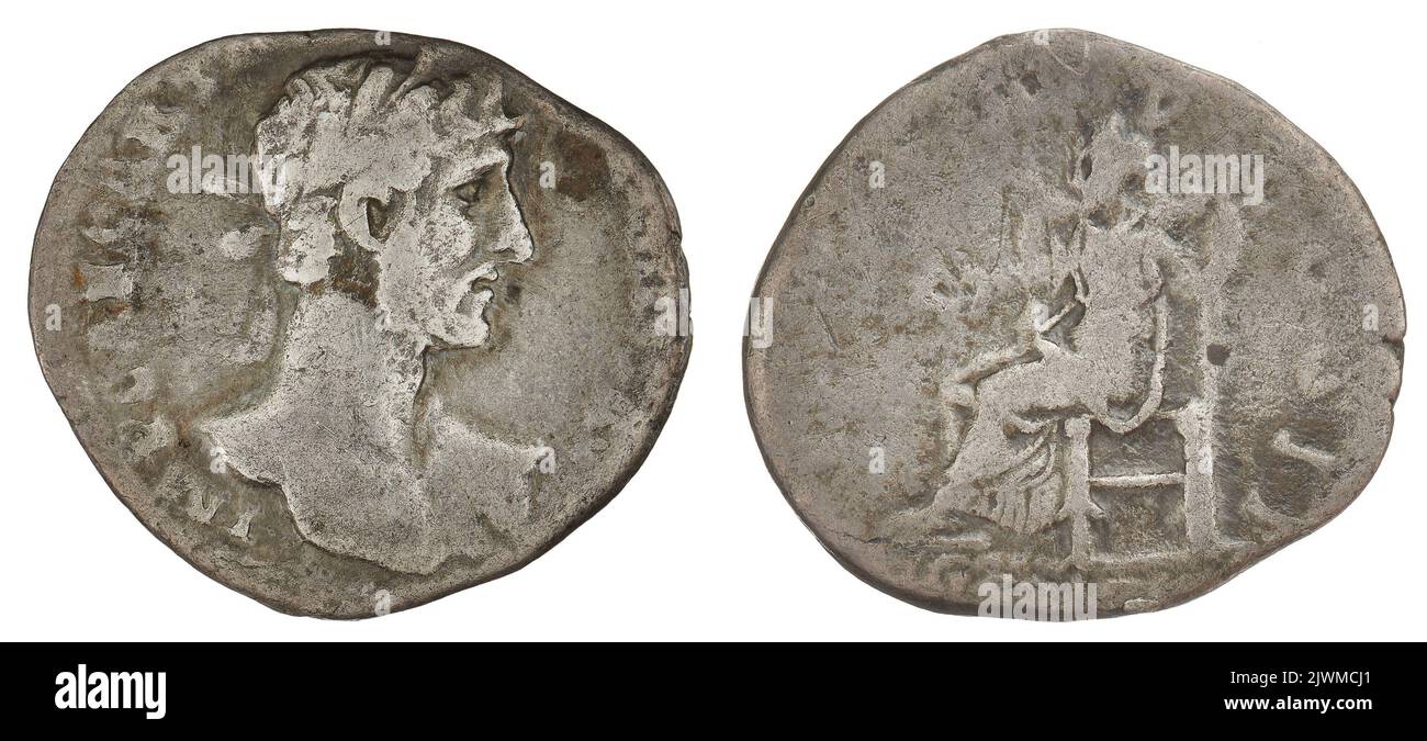 denarius. Hadrian (Roman emperor; 117-138), emperor Stock Photo - Alamy