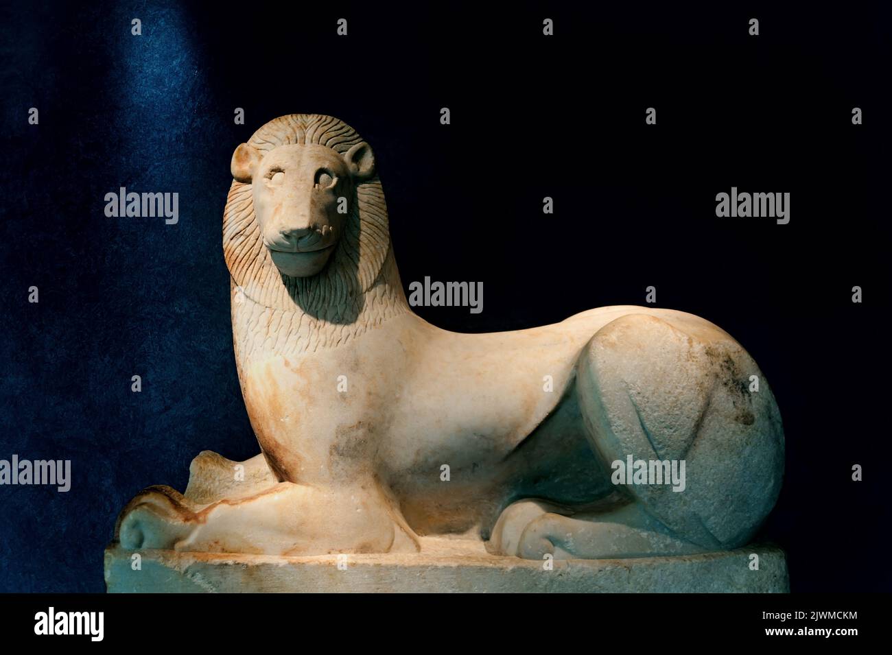 Ancient Greek funerary lion at Kerameikos site, Athens, Greece ...