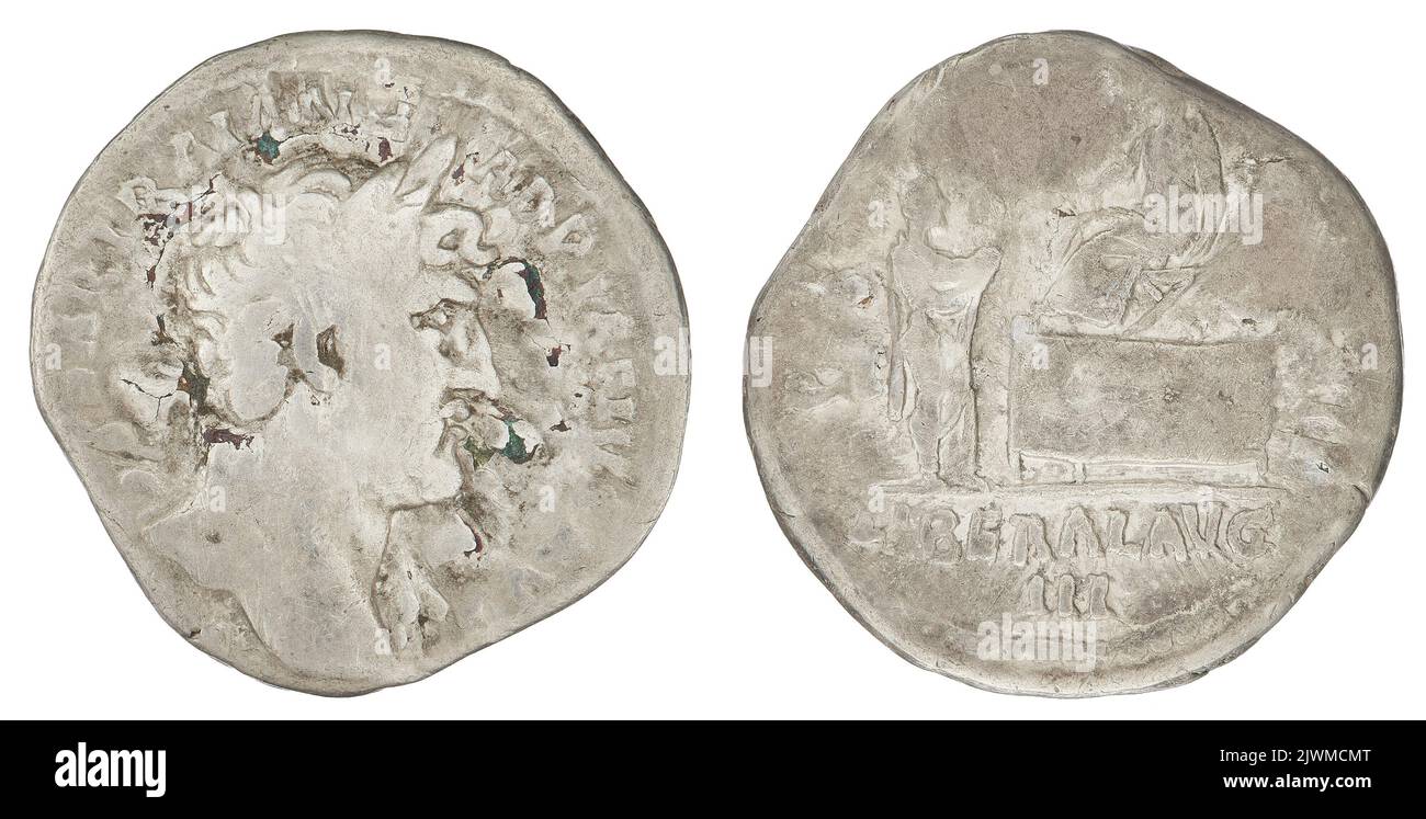 denarius. Hadrian (Roman emperor; 117-138), emperor Stock Photo - Alamy