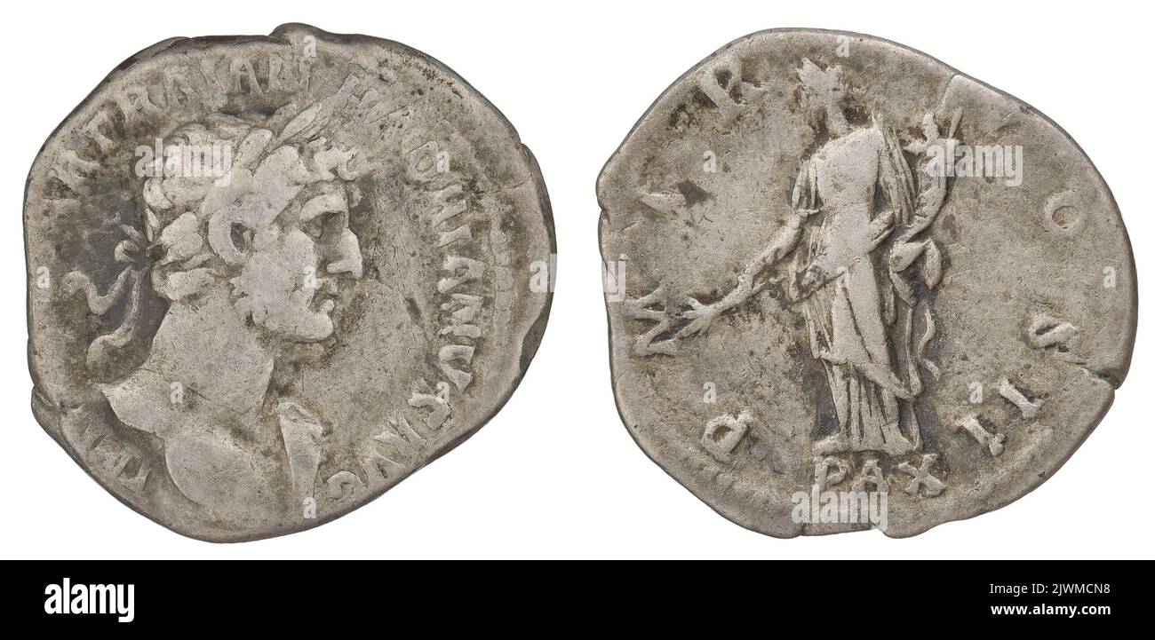 denarius. Hadrian (Roman emperor; 117-138), emperor Stock Photo - Alamy