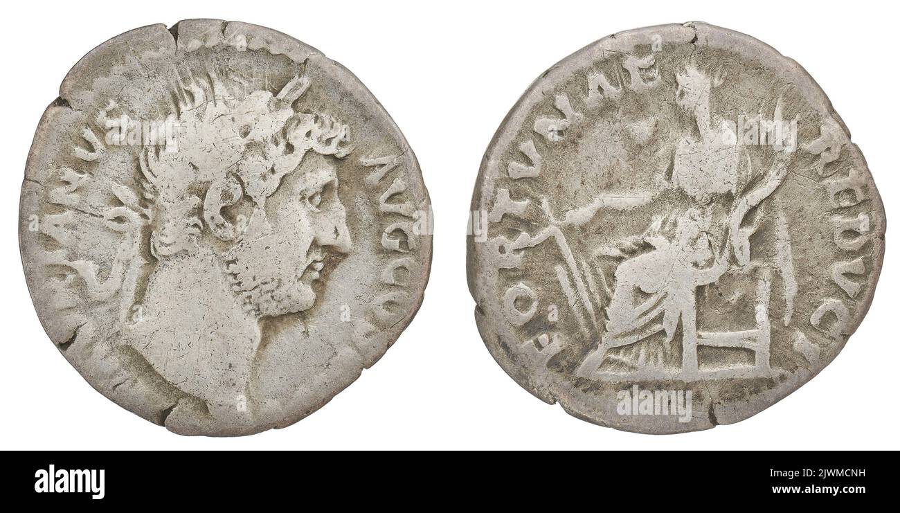 denarius. Hadrian (Roman emperor; 117-138), emperor Stock Photo - Alamy