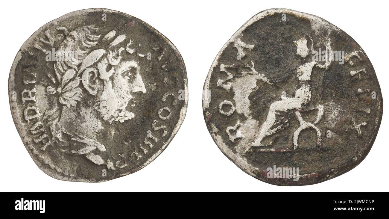 denarius. Hadrian (Roman emperor; 117-138), emperor Stock Photo - Alamy