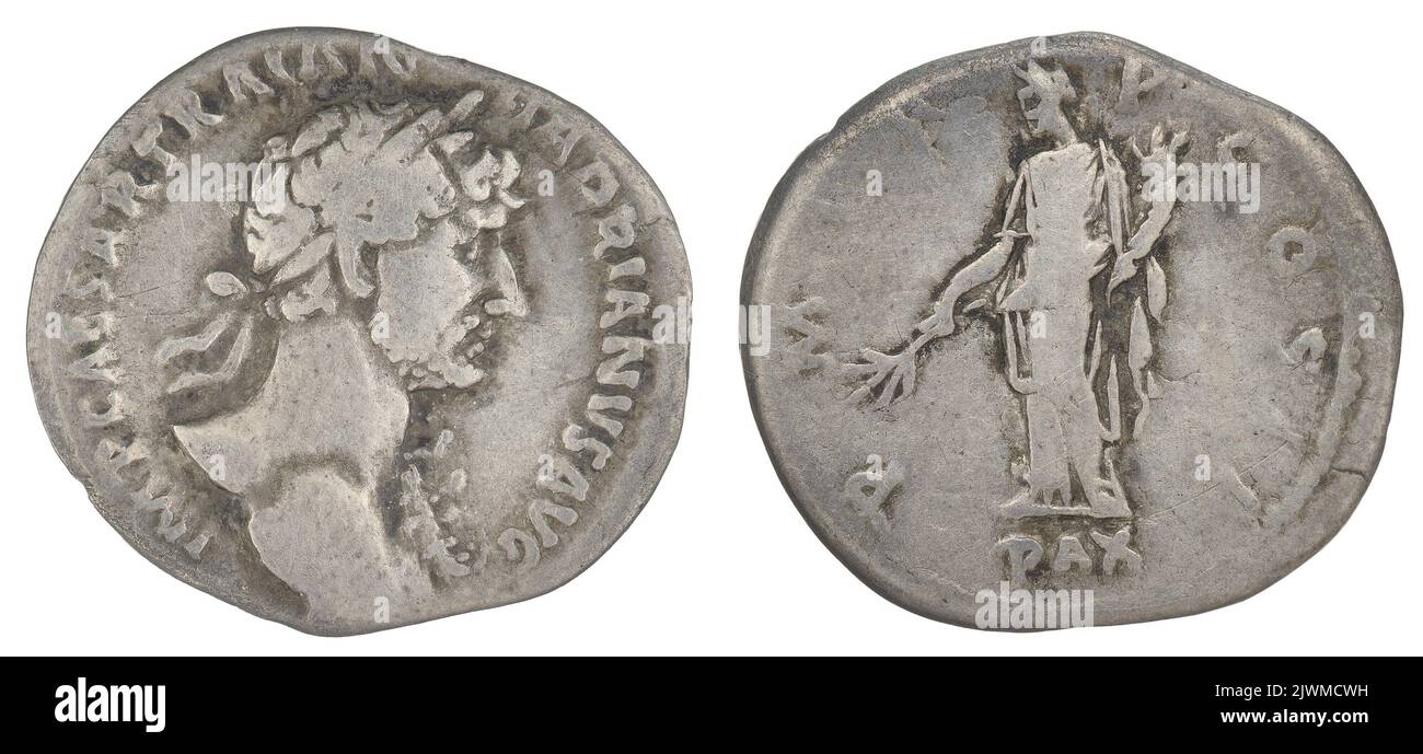 denarius. Hadrian (Roman emperor; 117-138), emperor Stock Photo - Alamy