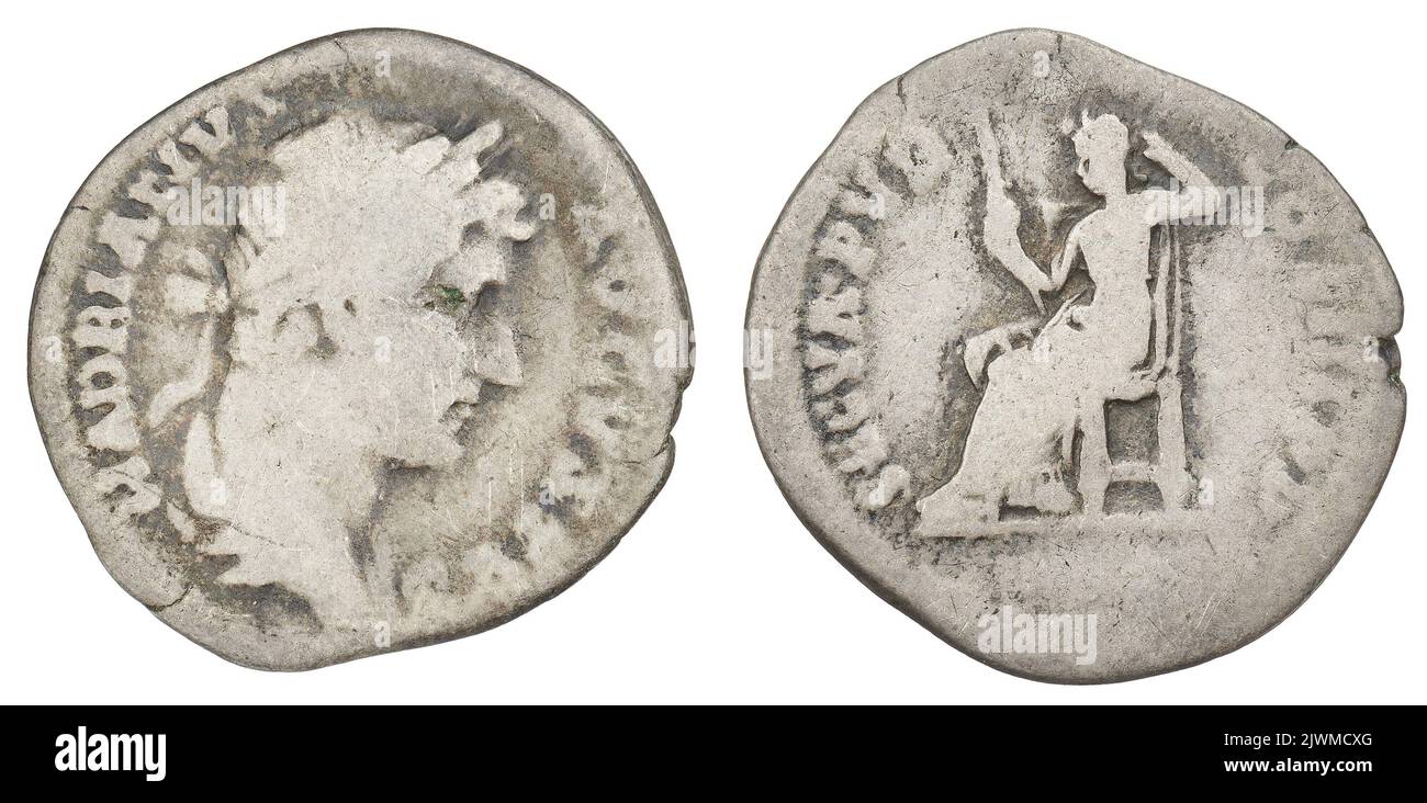 denarius. Hadrian (Roman emperor; 117-138 Stock Photo - Alamy