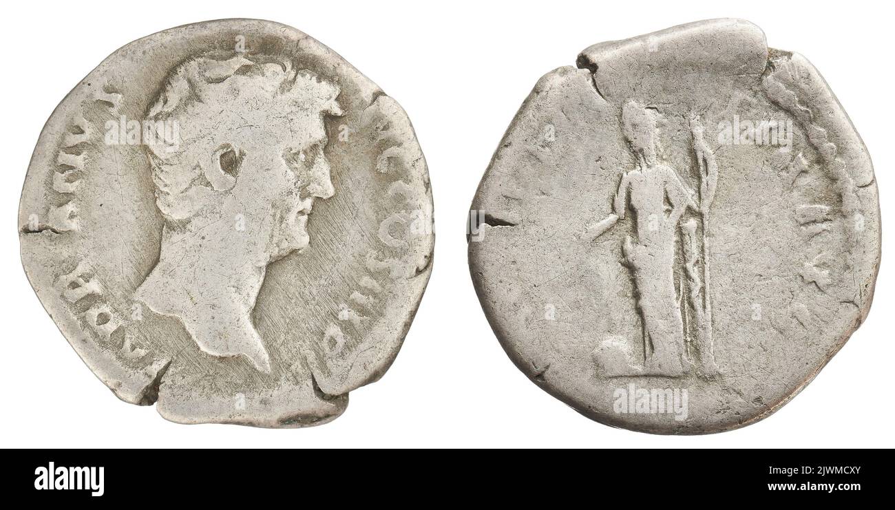 denarius. Hadrian (Roman emperor; 117-138), emperor Stock Photo - Alamy
