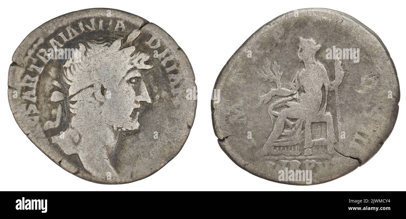 denarius. Hadrian (Roman emperor; 117-138), emperor Stock Photo - Alamy