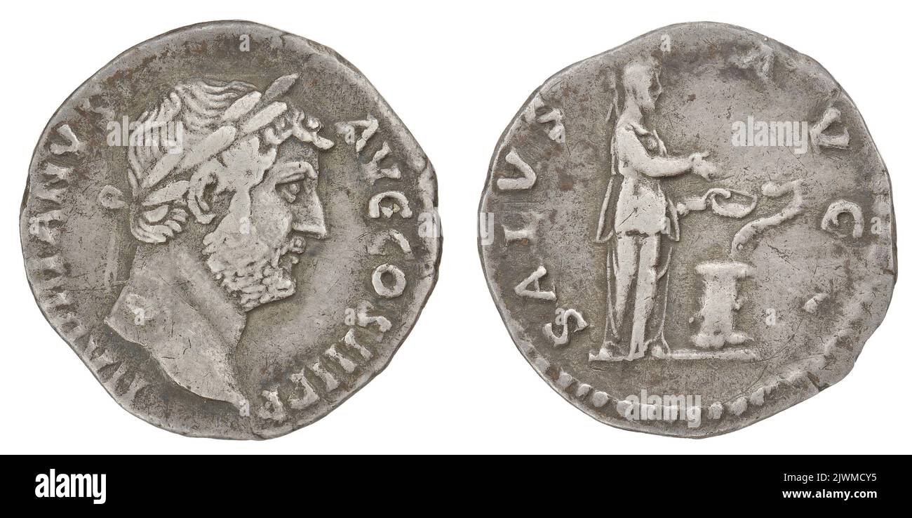 denarius. Hadrian (Roman emperor; 117-138), emperor Stock Photo - Alamy