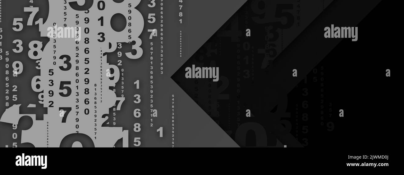 Creative and modern background with numbers Stock Photo - Alamy