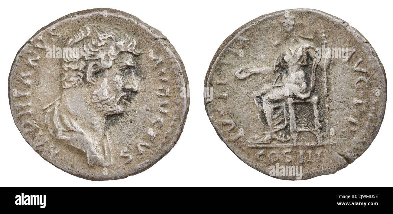 denarius. Hadrian (Roman emperor; 117-138 Stock Photo - Alamy