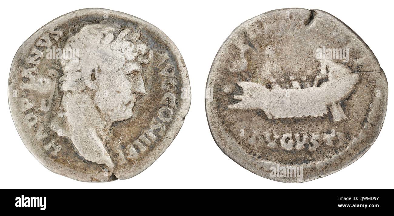 denarius. Hadrian (Roman emperor; 117-138), emperor Stock Photo - Alamy