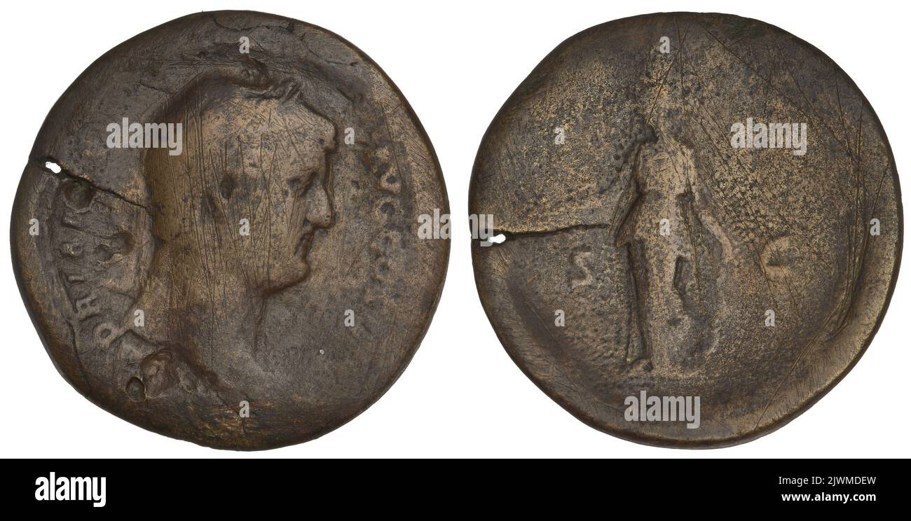 sestertius. Hadrian (Roman emperor; 117-138), emperor Stock Photo - Alamy