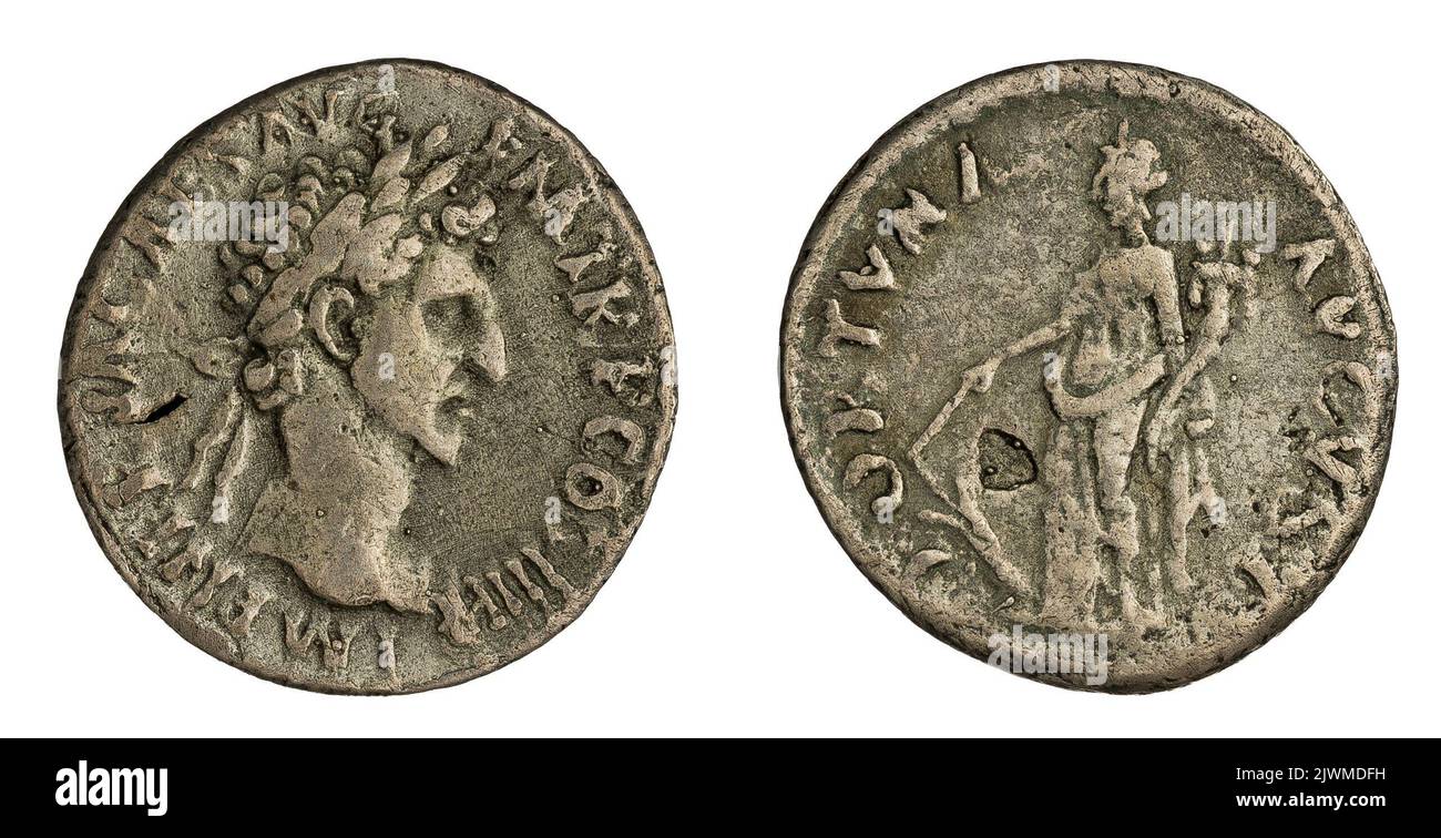 denarius (counterfeit). Nerwa (cesarz ; 96-98), issuer Stock Photo - Alamy