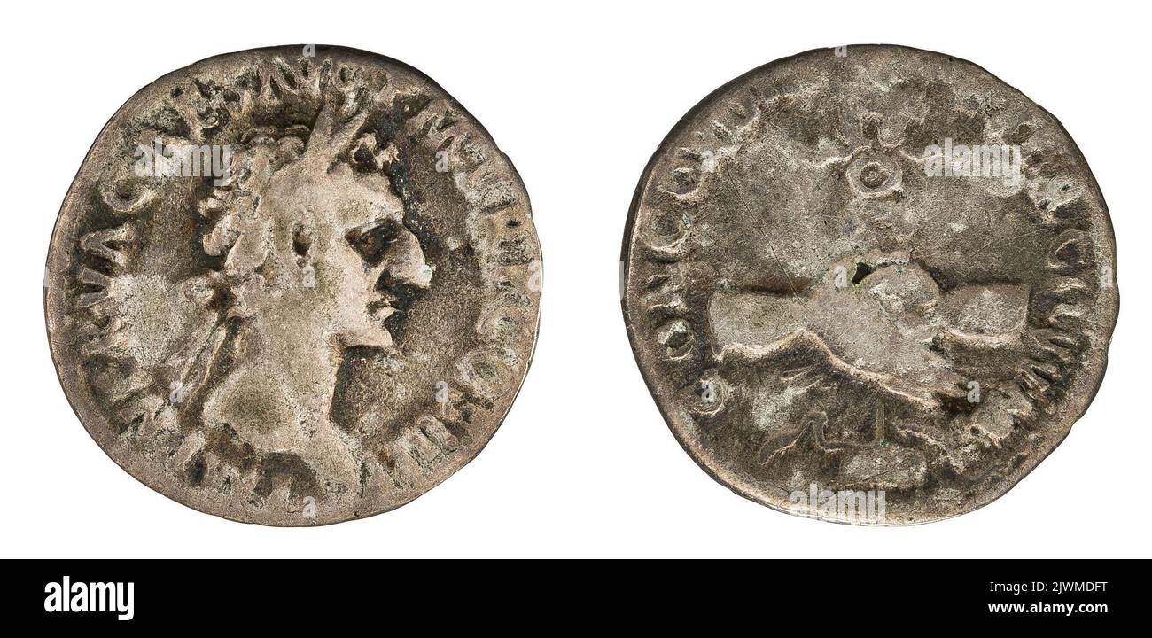 denarius. Nerwa (cesarz ; 96-98), issuer Stock Photo - Alamy