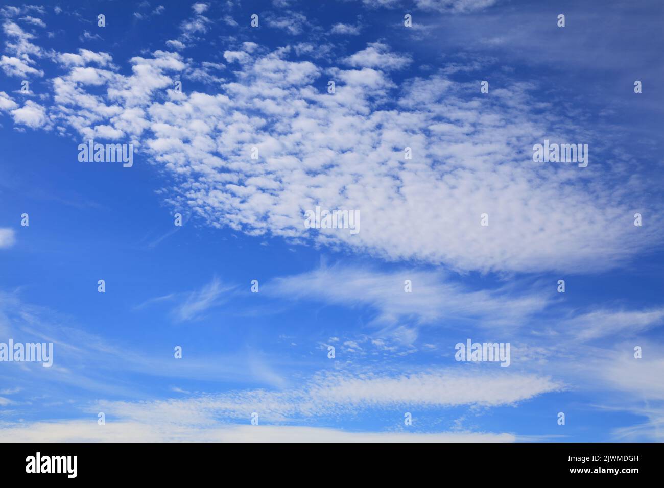 White clouds blue sky background. White fluffly clouds texture ...