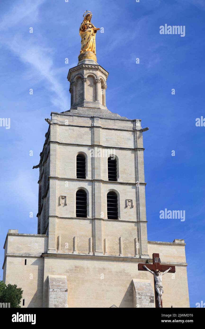 Avignon Cathedral - UNESCO listed monument of Avignon, France Stock ...