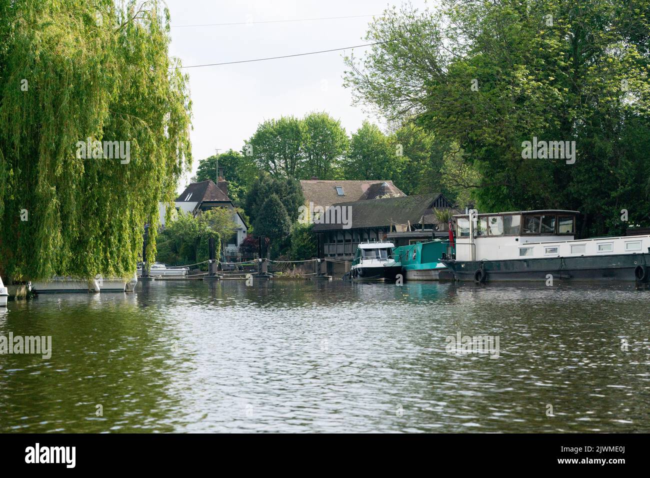 buildings near he rriver Stock Photo - Alamy