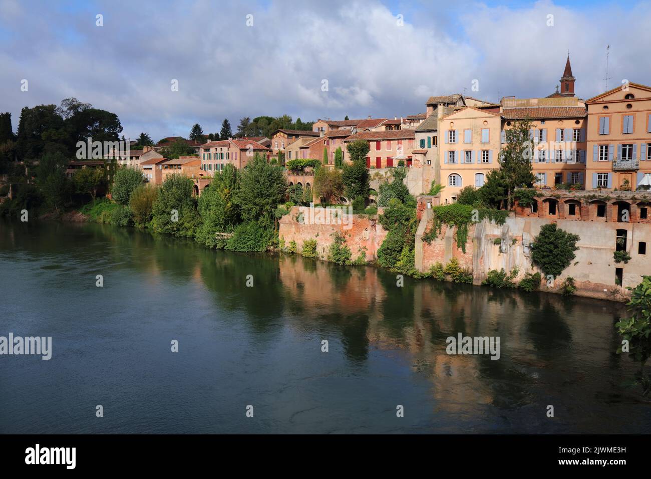 Albi, France. Townscape of Albi in Tarn department. Town view with ...