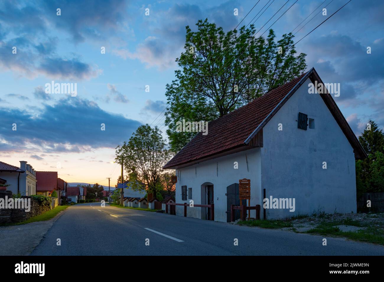 Historical folk architecture in Blatnica village, Slovakia Stock Photo ...