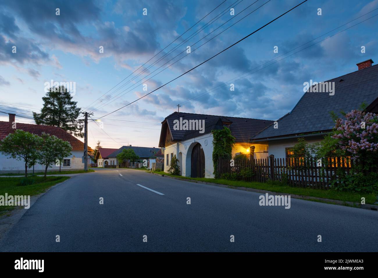 Historical folk architecture in Blatnica village, Slovakia Stock Photo ...