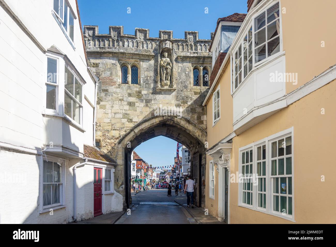 13th century High Street Gate, Cathedral Close, Salisbury, Wiltshire ...