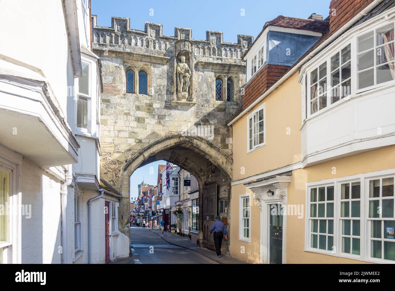 13th century High Street Gate, Cathedral Close, Salisbury, Wiltshire ...