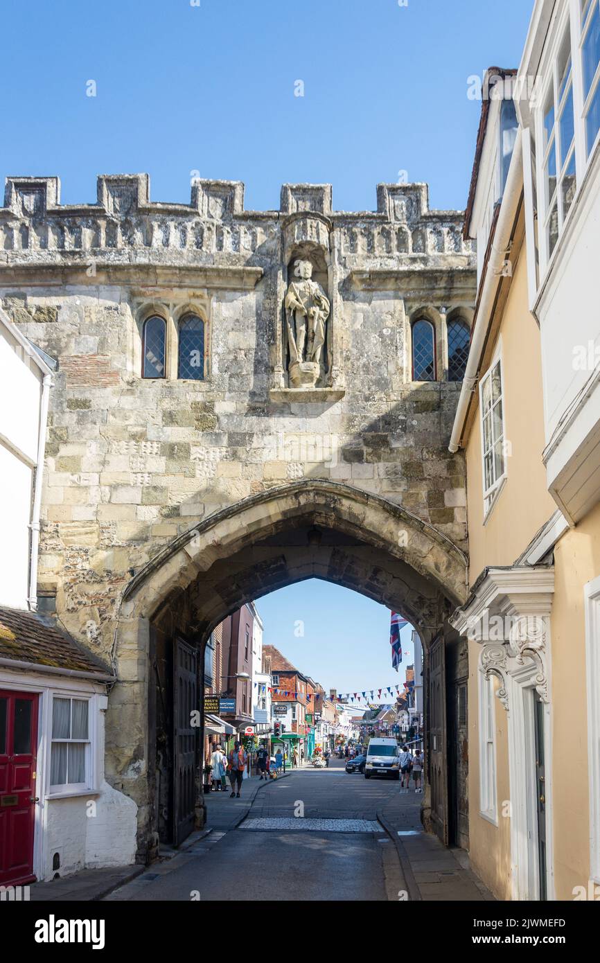 13th century High Street Gate, Cathedral Close, Salisbury, Wiltshire ...