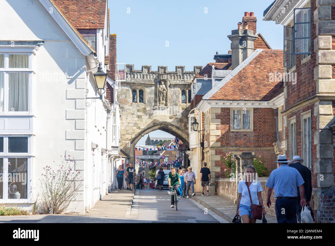 13th century High Street Gate, Cathedral Close, Salisbury, Wiltshire ...