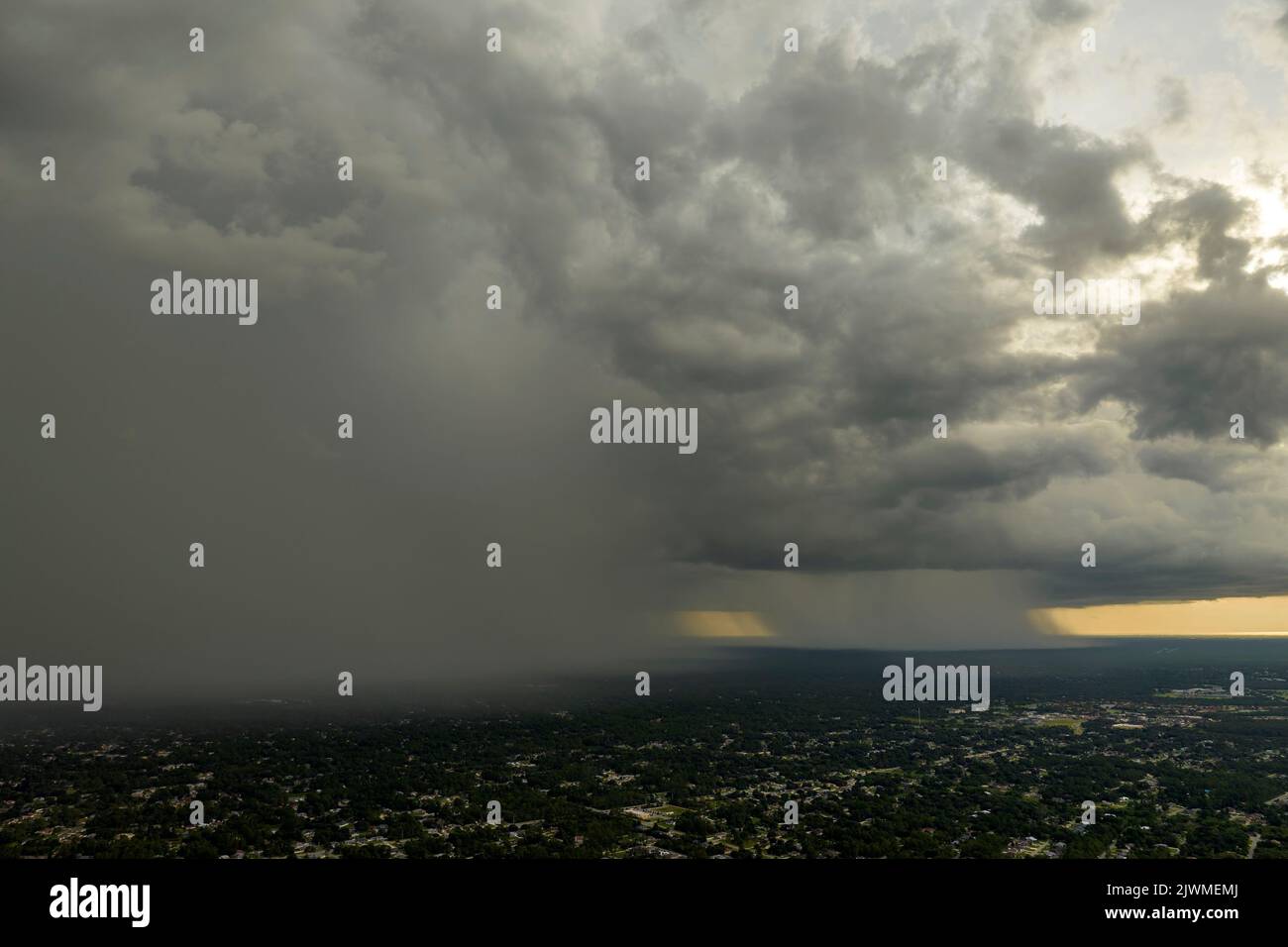 Ominous Stormy Landscape Highway Stormy Sky Over Stock Photo (Edit Now ...