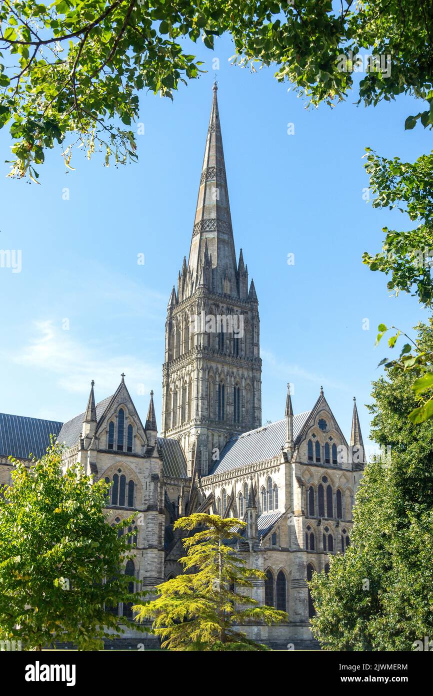 East side of Salisbury Cathedral, Cathedral Close, Salisbury, Wiltshire ...