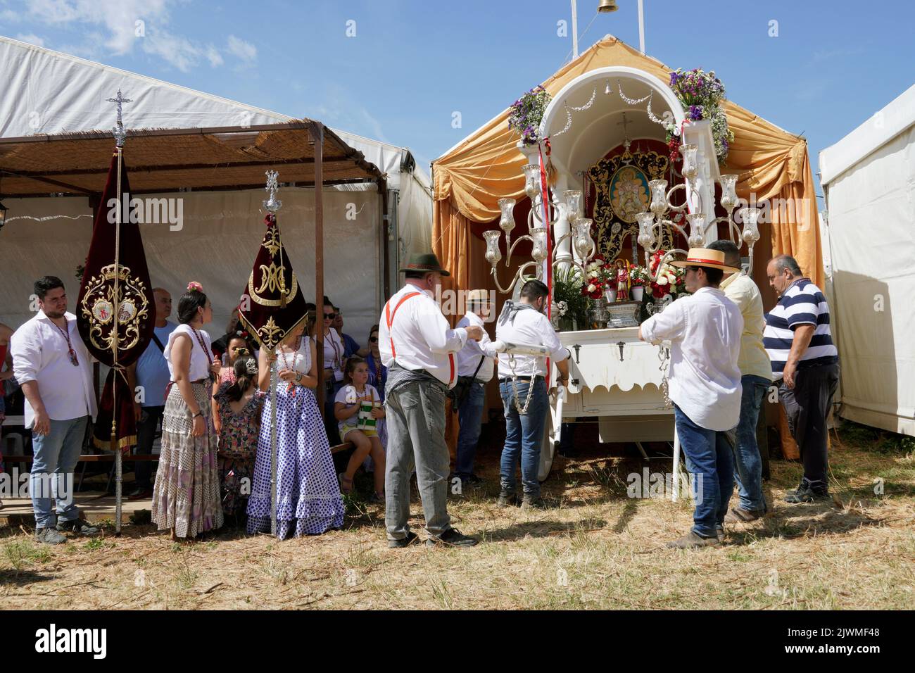 Barcelona, Catalonia, Spain, July 4, 2022: Pilgrimage of the Virgin of ...