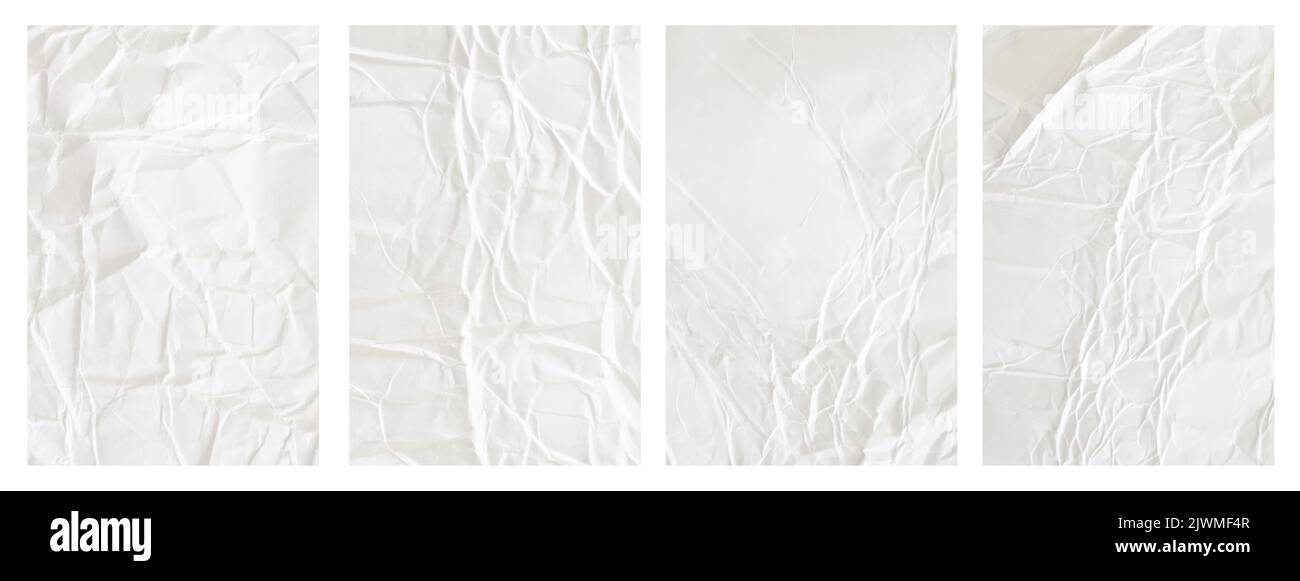 Creative background with scattered overlay of crumpled papers Stock ...