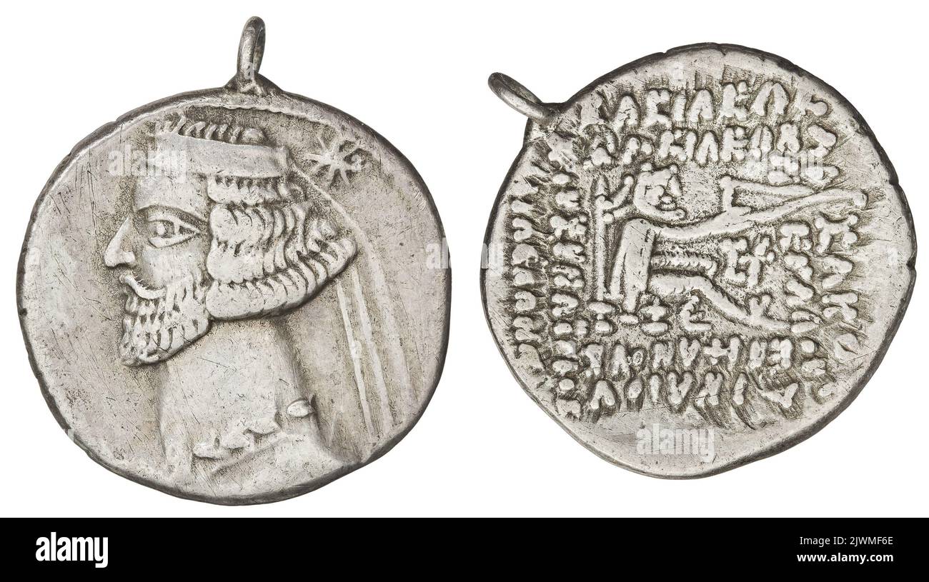 drachm. Orodes II (król Partii ; 57-37 p.n.e.), ruler Stock Photo - Alamy