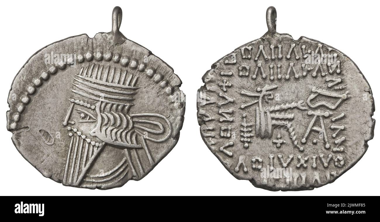 drachm. Wologezes I (51-79 po Chr.), ruler Stock Photo - Alamy