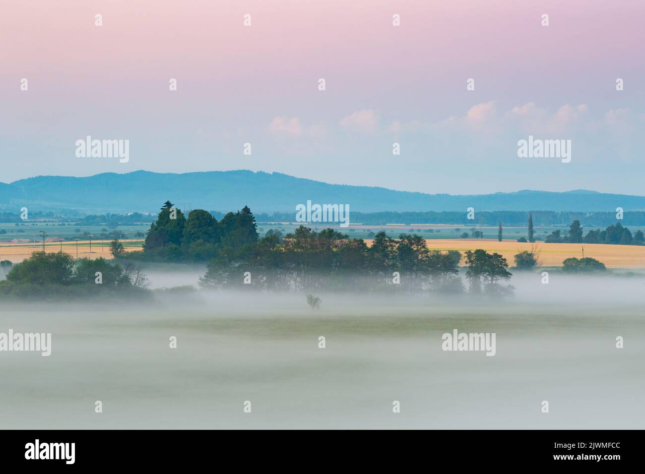 Ground fog sunrise hi-res stock photography and images - Alamy