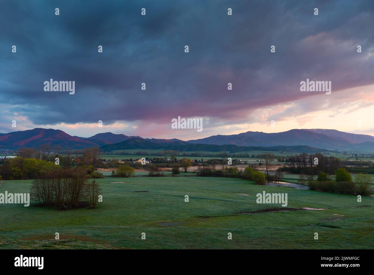 Rural landscape of Turiec region in northern Slovakia Stock Photo - Alamy