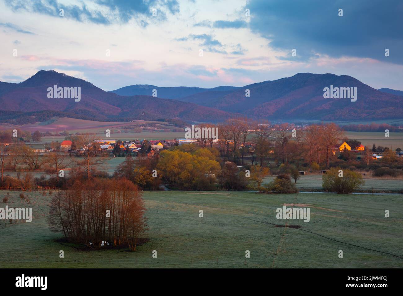 Rural landscape of Turiec region in northern Slovakia Stock Photo - Alamy